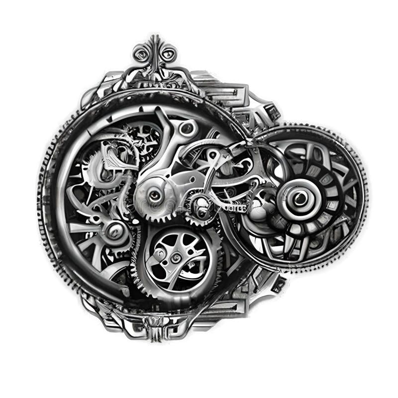 Steampunk Clockwork Universe. Generative AI Stock Image - Image of ...