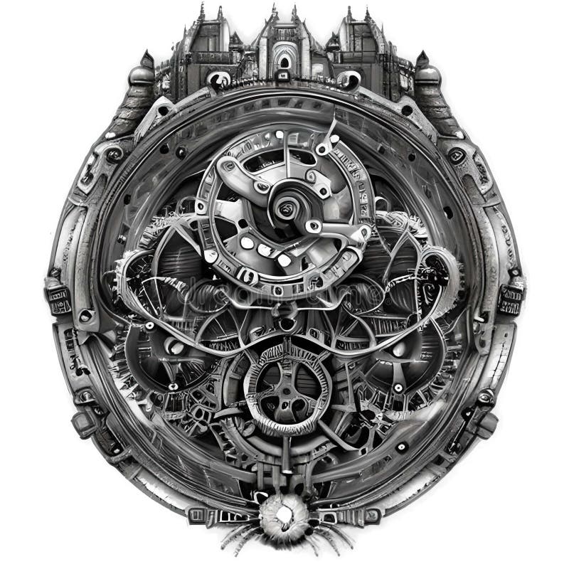 Steampunk Clockwork Universe. Generative AI Stock Image - Image of ...