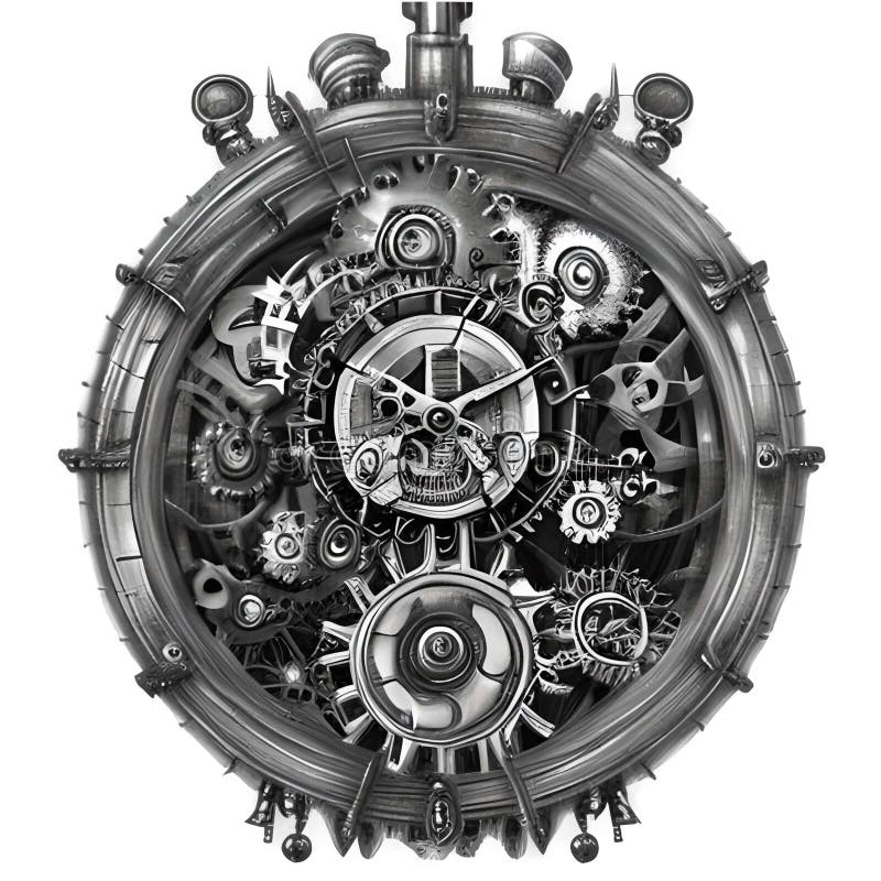Steampunk Clockwork Universe. Generative AI Stock Image - Image of ...
