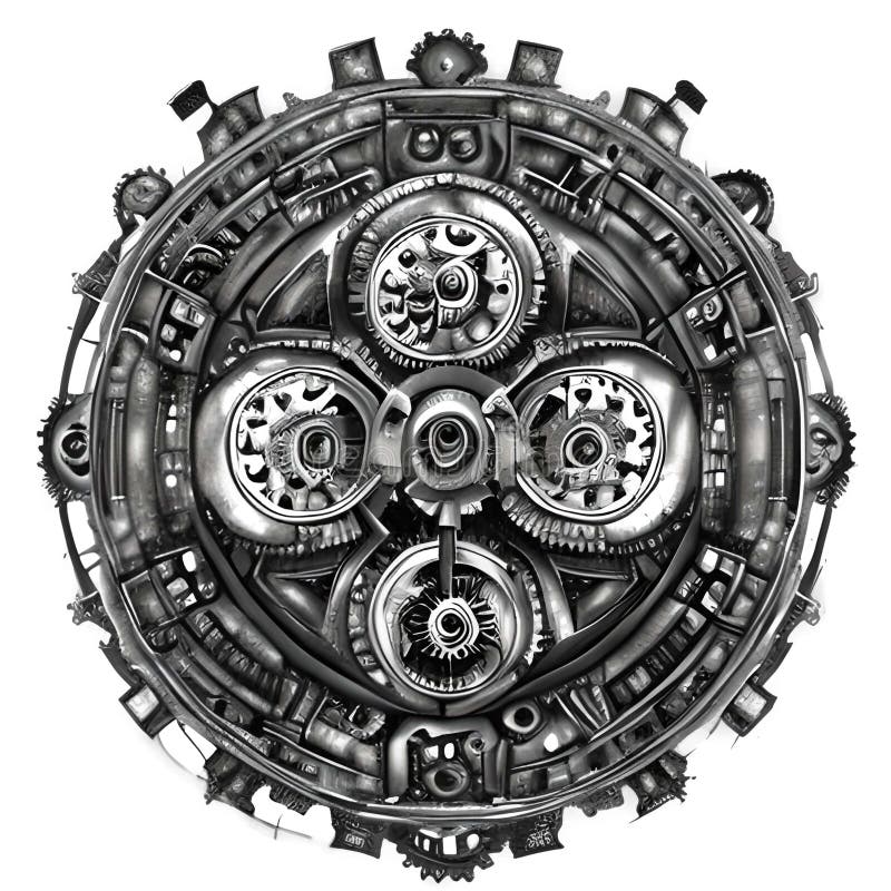 Steampunk Clockwork Universe. Generative AI Stock Image - Image of ...