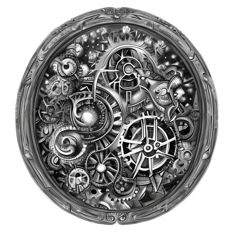 Steampunk Clockwork Universe. Generative AI Stock Image - Image of ...