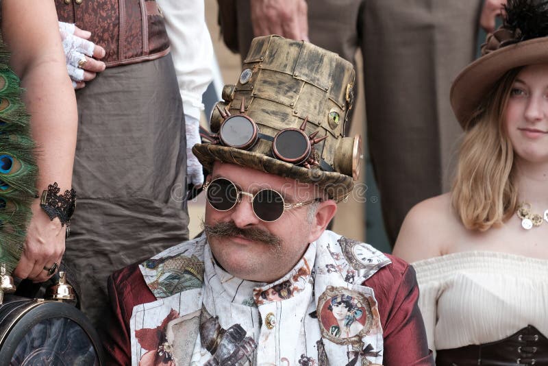 Steampunk Convention One Man Editorial Stock Image - Image of bronze ...