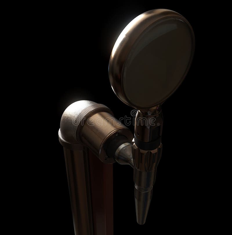 Steampunk Copper Beer Tap stock illustration. Illustration of tank ...