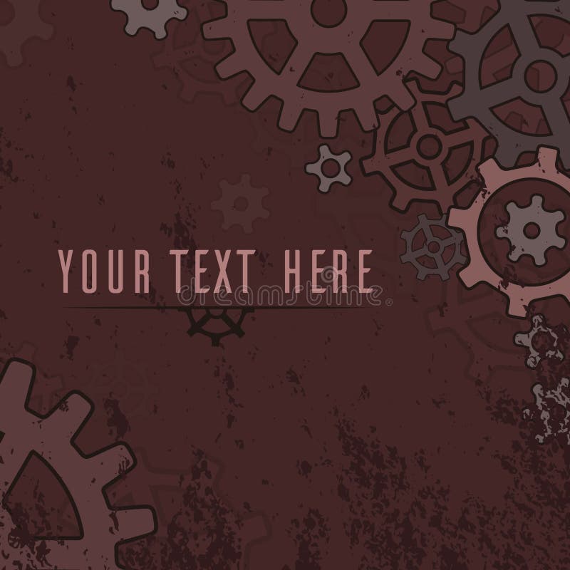 Steampunk cover stock vector. Illustration of abstract - 53691438