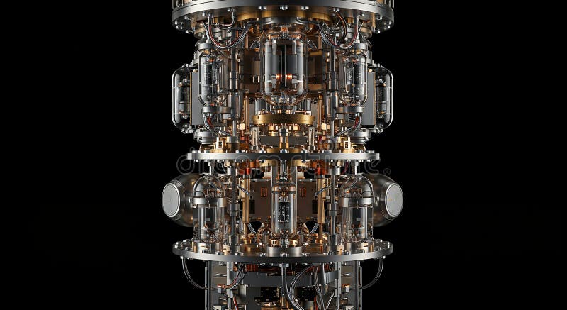 Steampunk Engine Core Detailed Machinery, Tubes, and Brass Components ...