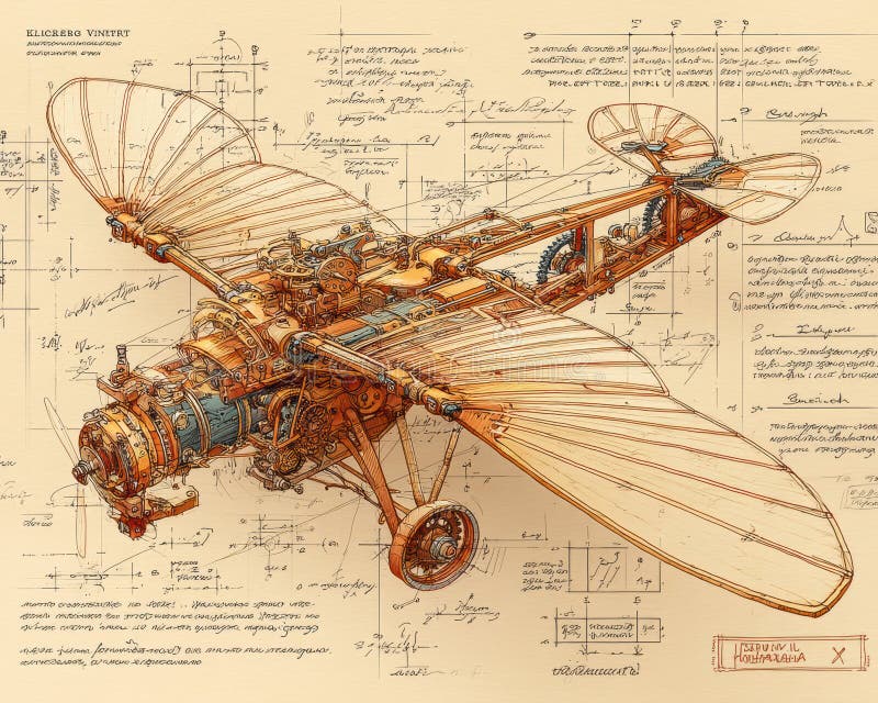 Steampunk Engineering Designs Stock Illustration - Illustration of ...