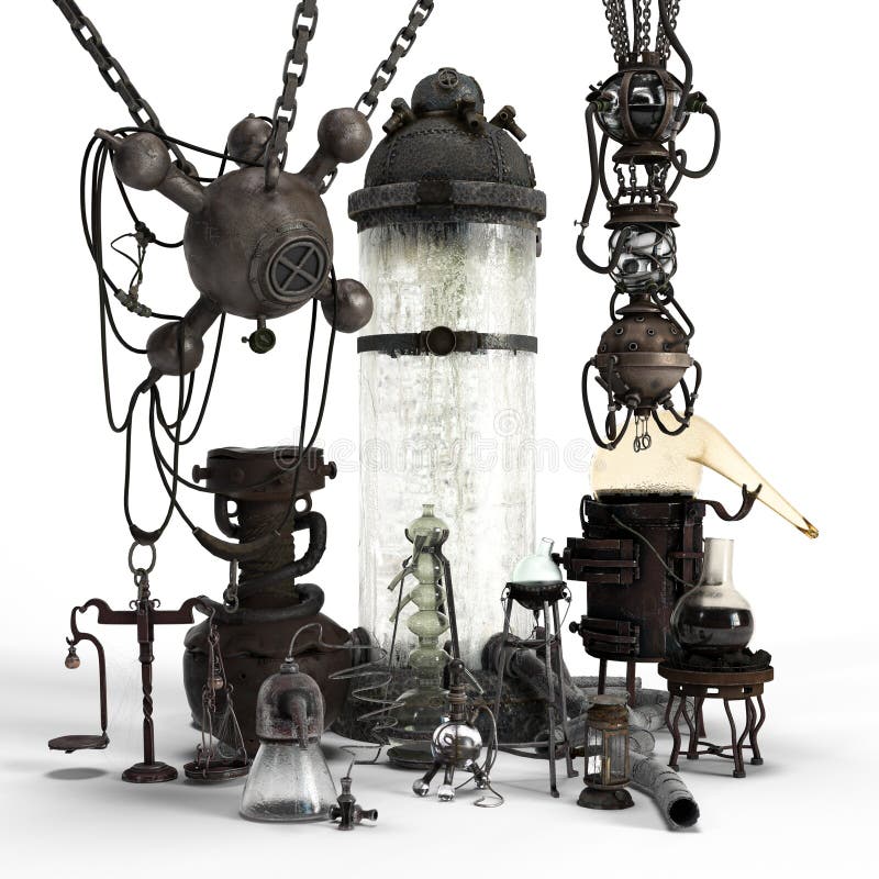 Steampunk Lab Stock Illustrations – 156 Steampunk Lab Stock ...