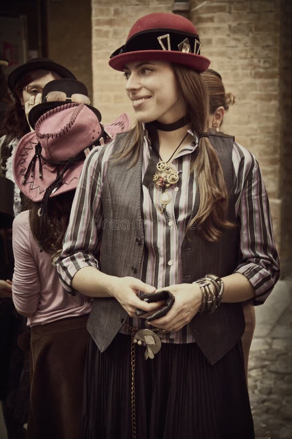 Steampunk editorial photo. Image of damsel, steampunk - 36051476