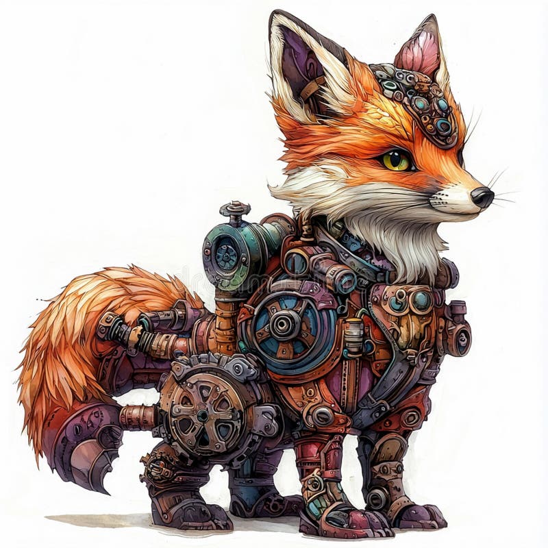 Steampunk Fox Stock Illustrations – 260 Steampunk Fox Stock ...