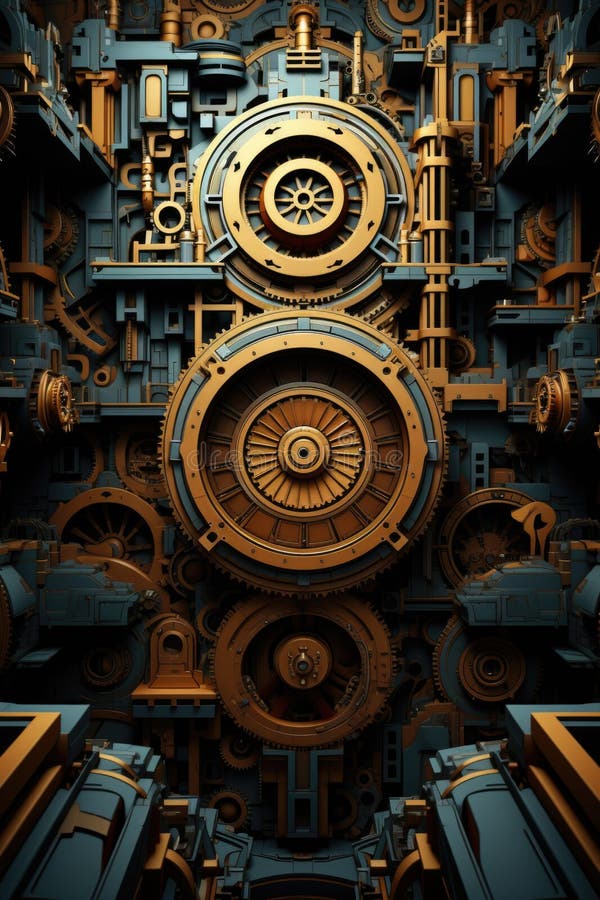 Steampunk Gears Wallpaper Hd Wallpaper, AI Stock Photo - Image of ...