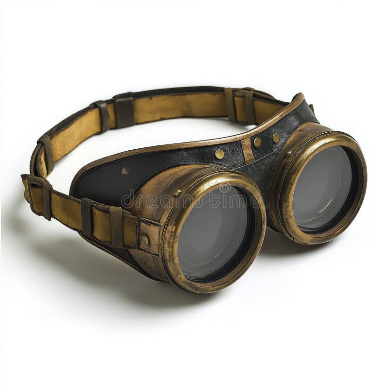 Steampunk Goggles Made of Leather and Metal with Intricate Design ...