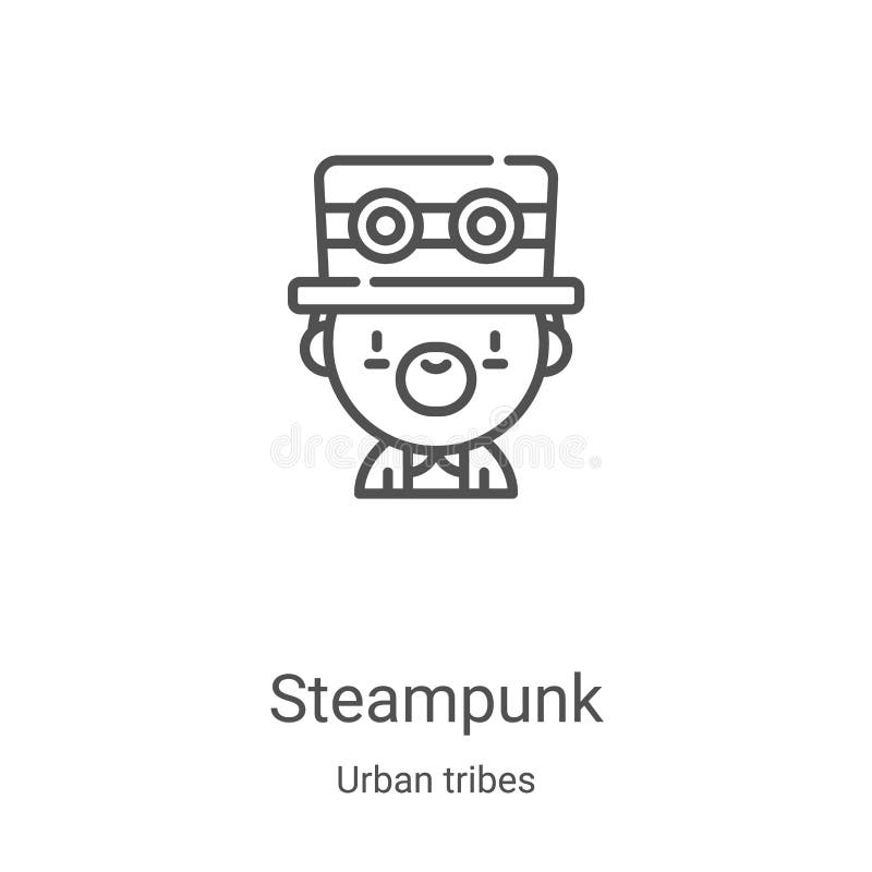 Punk Icon Vector from Urban Tribes Collection. Thin Line Punk Outline ...