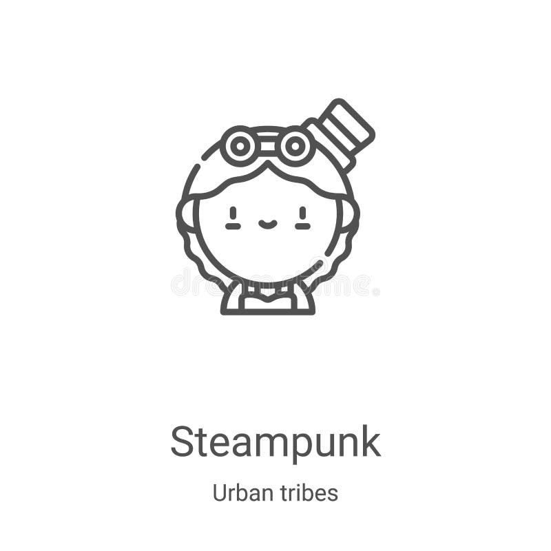 Steampunk Icon Vector from Urban Tribes Collection. Thin Line Steampunk ...
