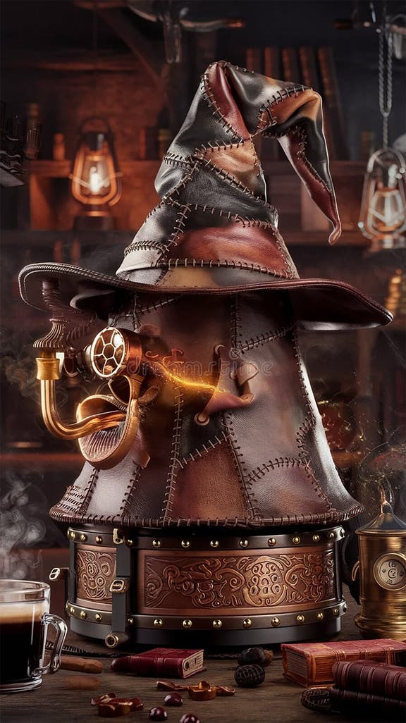 A Steampunk-inspired Coffee Maker Designed As the Sorting Hat Stock ...