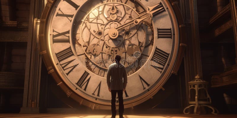 A Steampunk-inspired 3D Rendered Image Featuring a Man Standing in ...