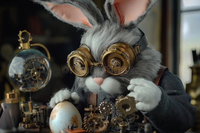 Steampunk-inspired Mechanical Device with Intricate Gears Stock Photo ...