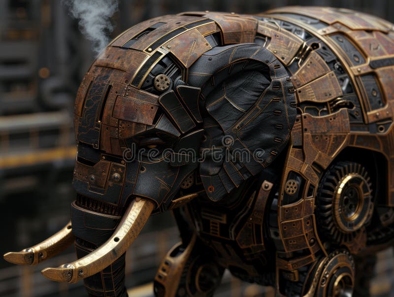 Mechanical Elephant Stock Illustrations – 251 Mechanical Elephant Stock ...