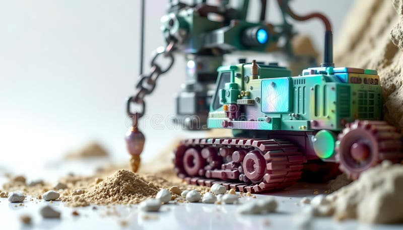 Steampunk Mining Machine stock illustration. Illustration of adventure ...