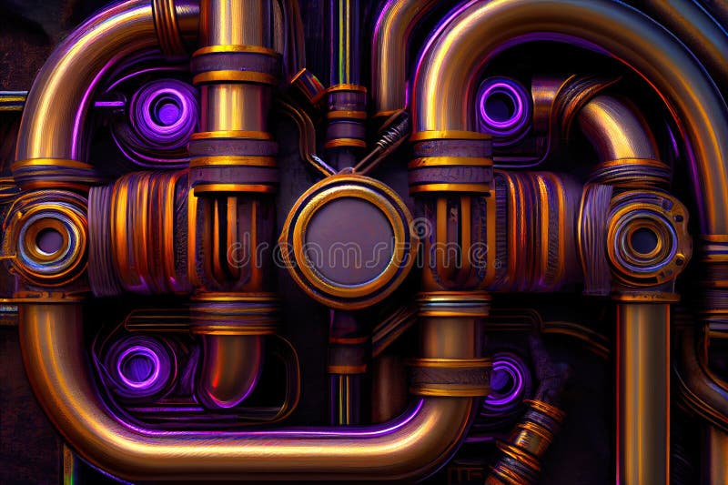 Steampunk Pipes Design