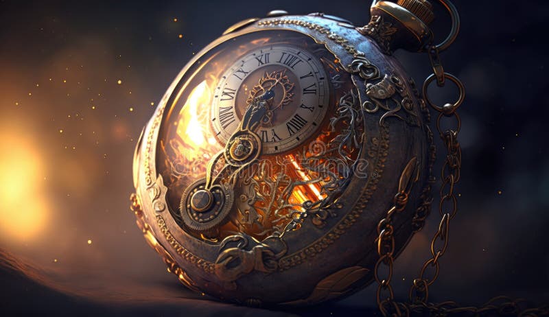 Steampunk Pocket Watch Sketch