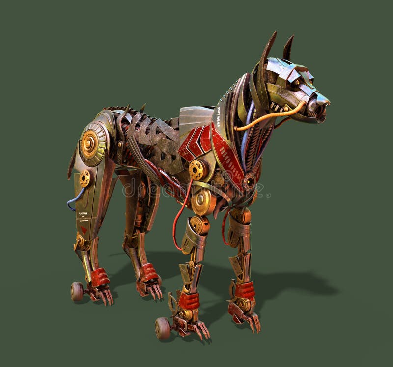 Steampunk Robodog Stock Illustrations – 4 Steampunk Robodog Stock ...