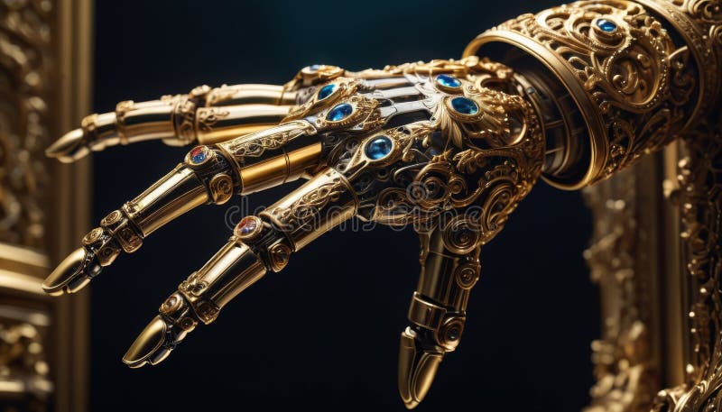 Steampunk Robotic Hand stock photo. Image of prosthetic - 313298788