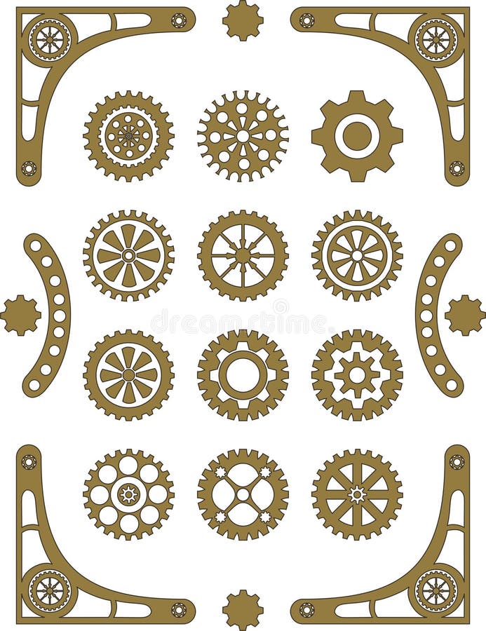 Steampunk Flourish stock illustration. Illustration of title - 26674791