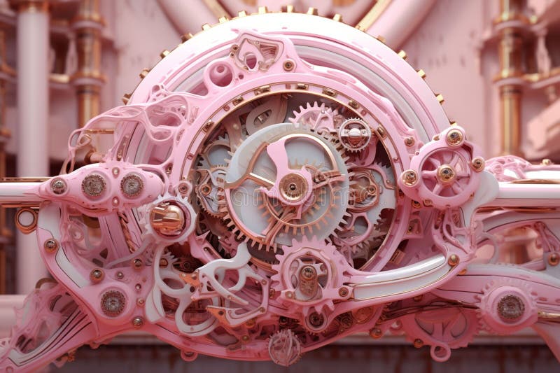 Steampunk Strength Gears and Mechanisms Stock Illustration ...