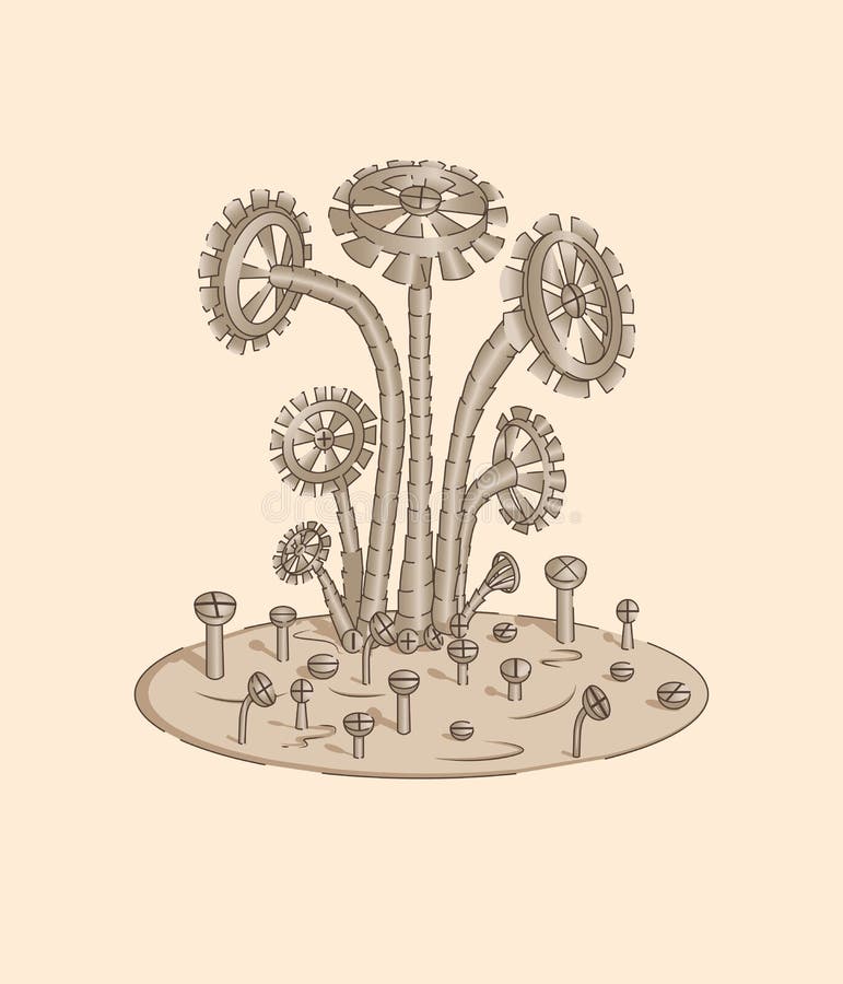 Steam Punk Flowers Stock Illustrations – 69 Steam Punk Flowers Stock ...