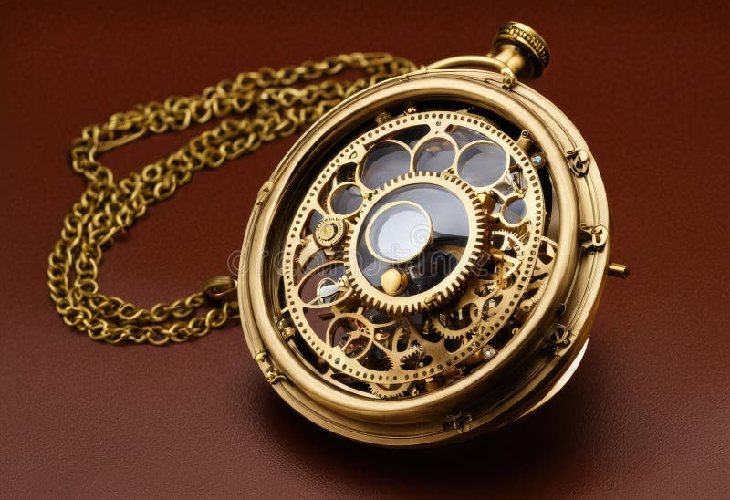 A Steampunk-style Monocle with Intricate Brass Detailing Stock ...