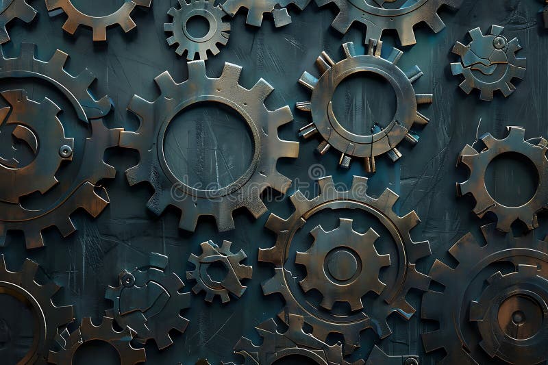 Steampunk Symbol of Success Featuring an Intricate Gear Shape. Stock ...