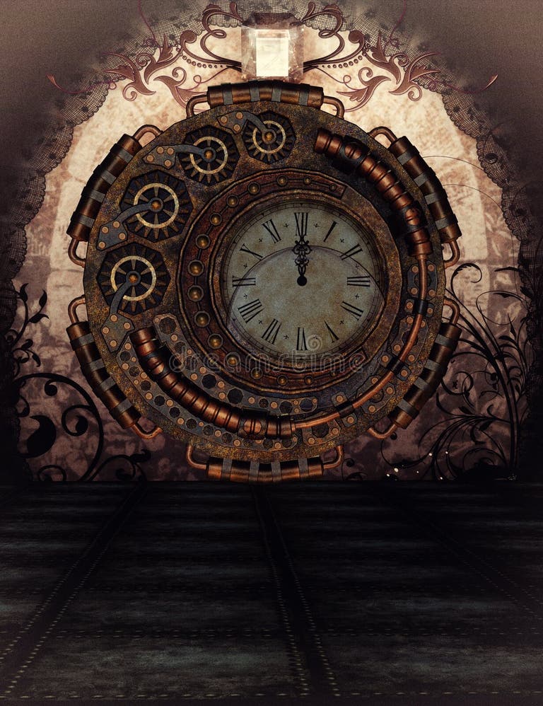Steampunk Clock Stock Illustrations – 6,924 Steampunk Clock Stock ...