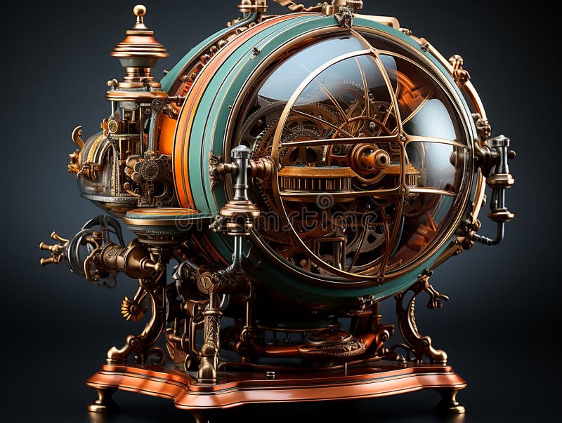 Steampunk time stock illustration. Illustration of antigue - 144189127