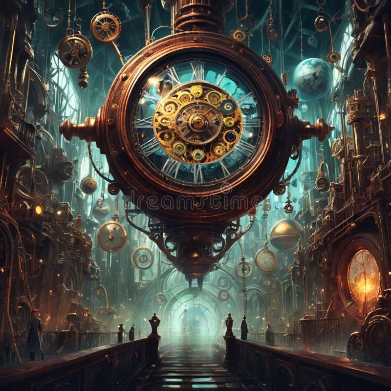 Steampunk Time Machine Stock Illustrations – 1,736 Steampunk Time ...