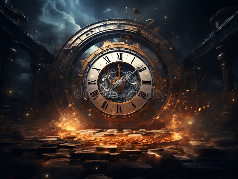 Steampunk Time Machine Vehicle, Ai Generative Stock Illustration ...