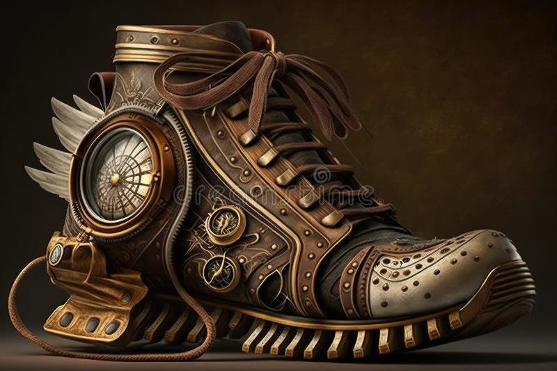 Steampunk Car Art Futuristic Design. Generative AI Stock Illustration ...