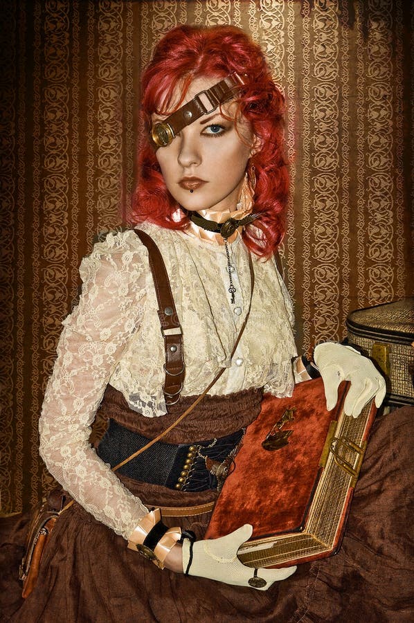 Steampunk Victorian Girl stock image. Image of retro - 25927561