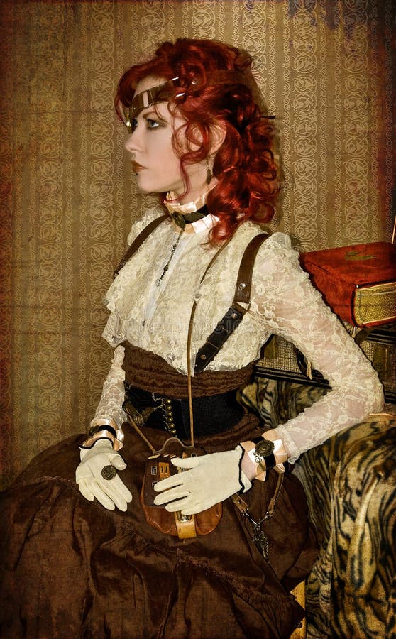 Steampunk Victorian Girl stock image. Image of retro - 25927561