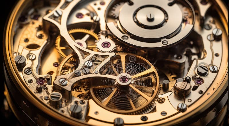 Steampunk Watch Inner Workings Stock Illustration - Illustration of ...