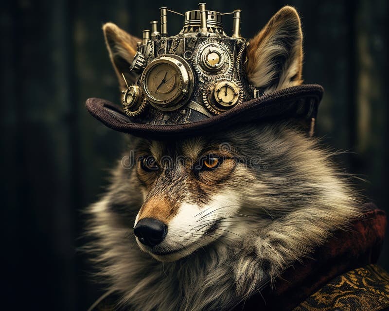 Steampunk Wolf Stock Illustrations – 117 Steampunk Wolf Stock ...