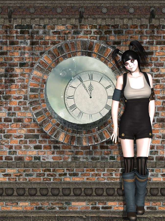 Steampunk Turn Back Time Stock Illustrations – 2 Steampunk Turn Back ...