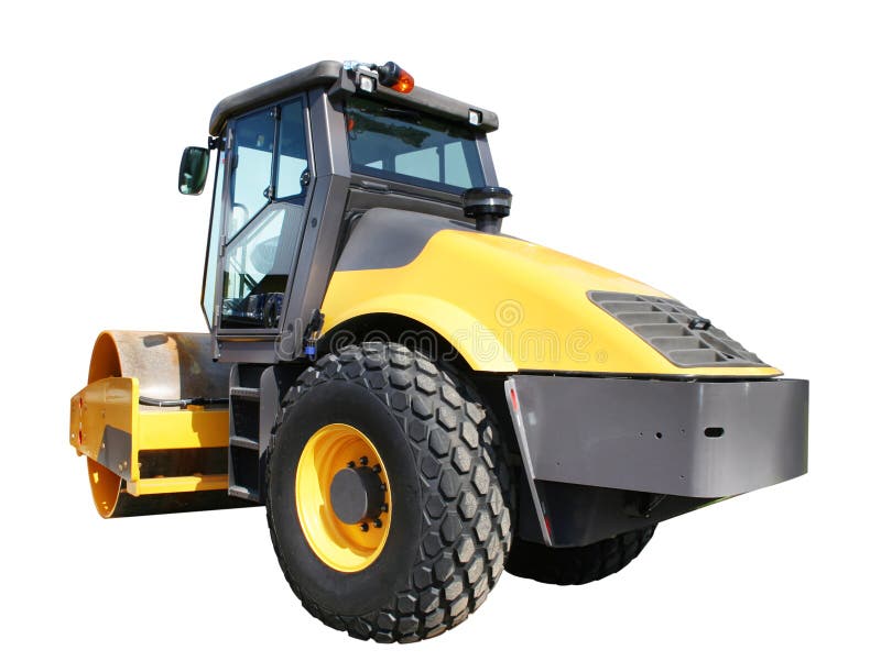 Steamroller imagen de archivo. Imagen de industrial, fondo - 8029779