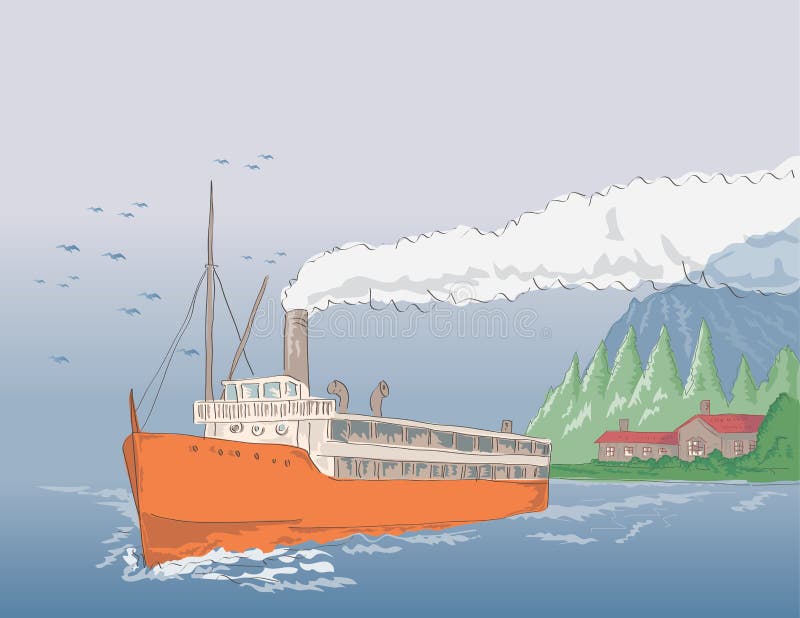 Steamship Vector Stock Illustrations – 2,031 Steamship Vector Stock ...