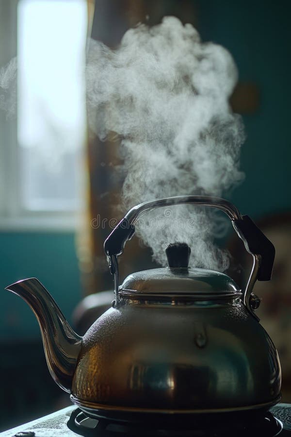 Steamy Tea Kettle stock image. Image of kitchen, generated - 377361237