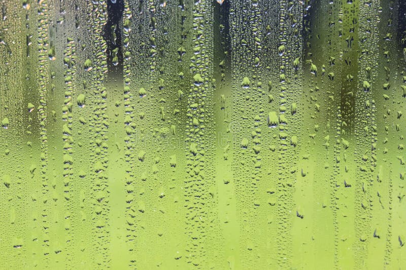 Steamy Window with Striped Water Drop Pattern Stock Image - Image of ...