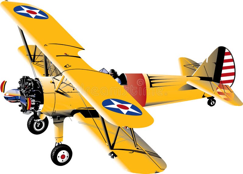 Stearman Plane Stock Illustrations – 6 Stearman Plane Stock ...