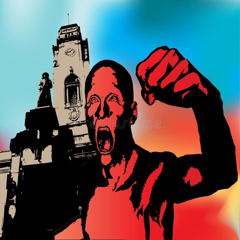 Stedelijke Woede vector illustratie. Illustration of illustratie - 7844946