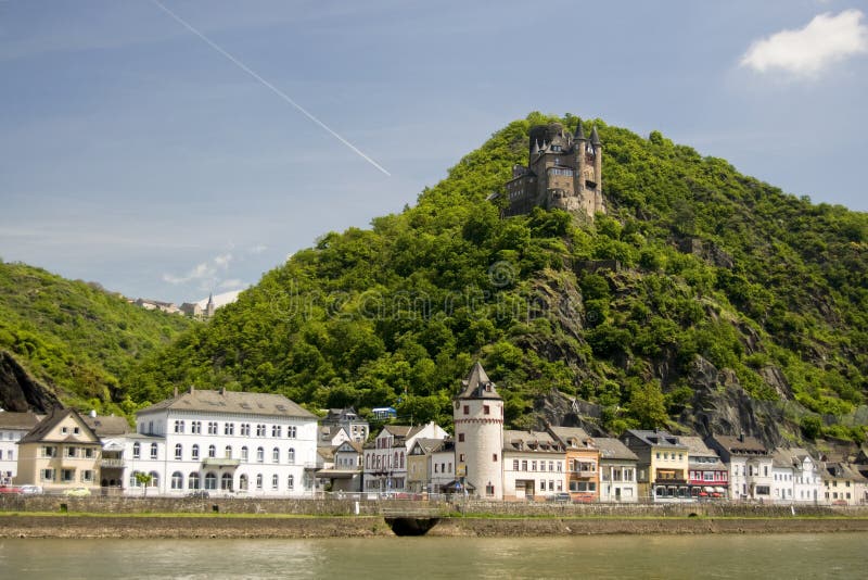 Kasteel Stolzenfels in De Rijnvallei Nabij Koblenz, Duitsland Stock ...