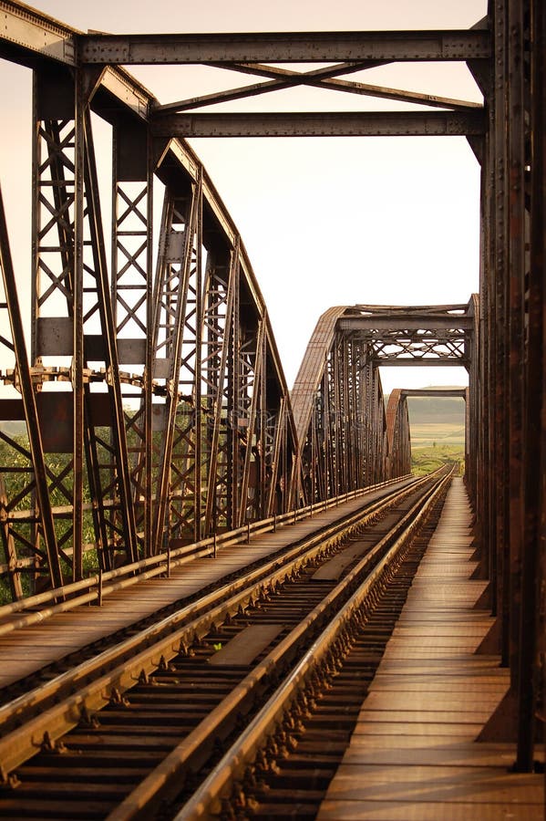 Steel stock photo. Image of long, railway, train, bridge - 13186574