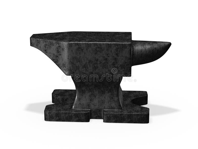 Steel Anvil with Hammer, Forge Workshop. Cartoon Style Vector Stock ...